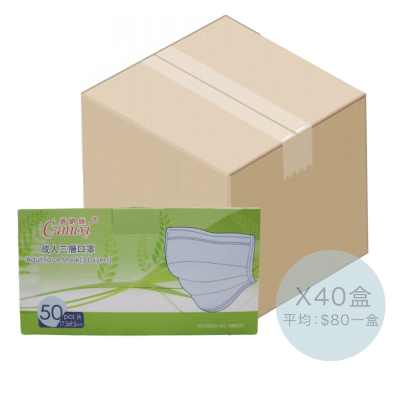Canuxi Adult Surgical Mask (One Carton – 40 Boxes/ HK$80 per box ...